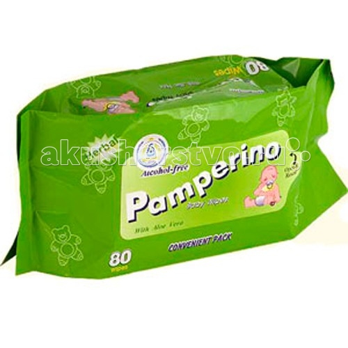 Детские влажные салфетки 80 шт. Pamperino — купить в Москве в интернет ...