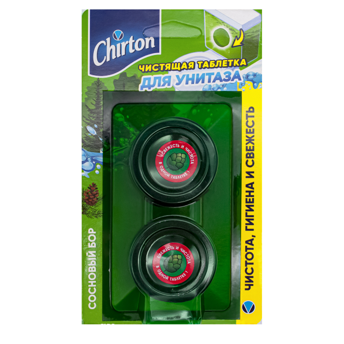 Chirton Чистящая таблетка для унитаза Сосновый Бор 50 г - Акушерство.Ru