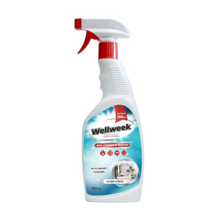 Wellweek Средство для стекол и зеркал 750 мл - Акушерство.Ru